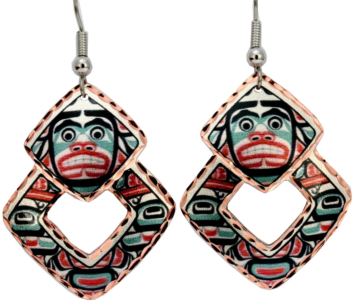 Alaska Native Hummingbird Earrings, Wholesale Alaska Earrings