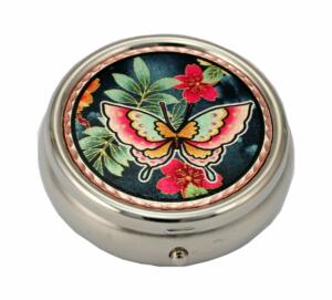 Northwest Native Butterfly Pill Box, Unique Butterfly Gifts