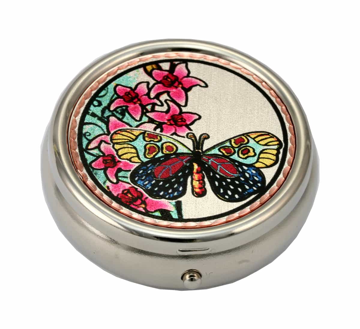 Flowers & Butterfly Pill Box, Best Handmade Butterfly Gifts