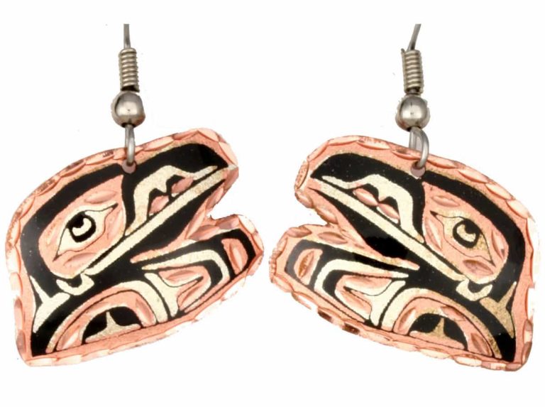 Canadian Native Bear Totem Earrings