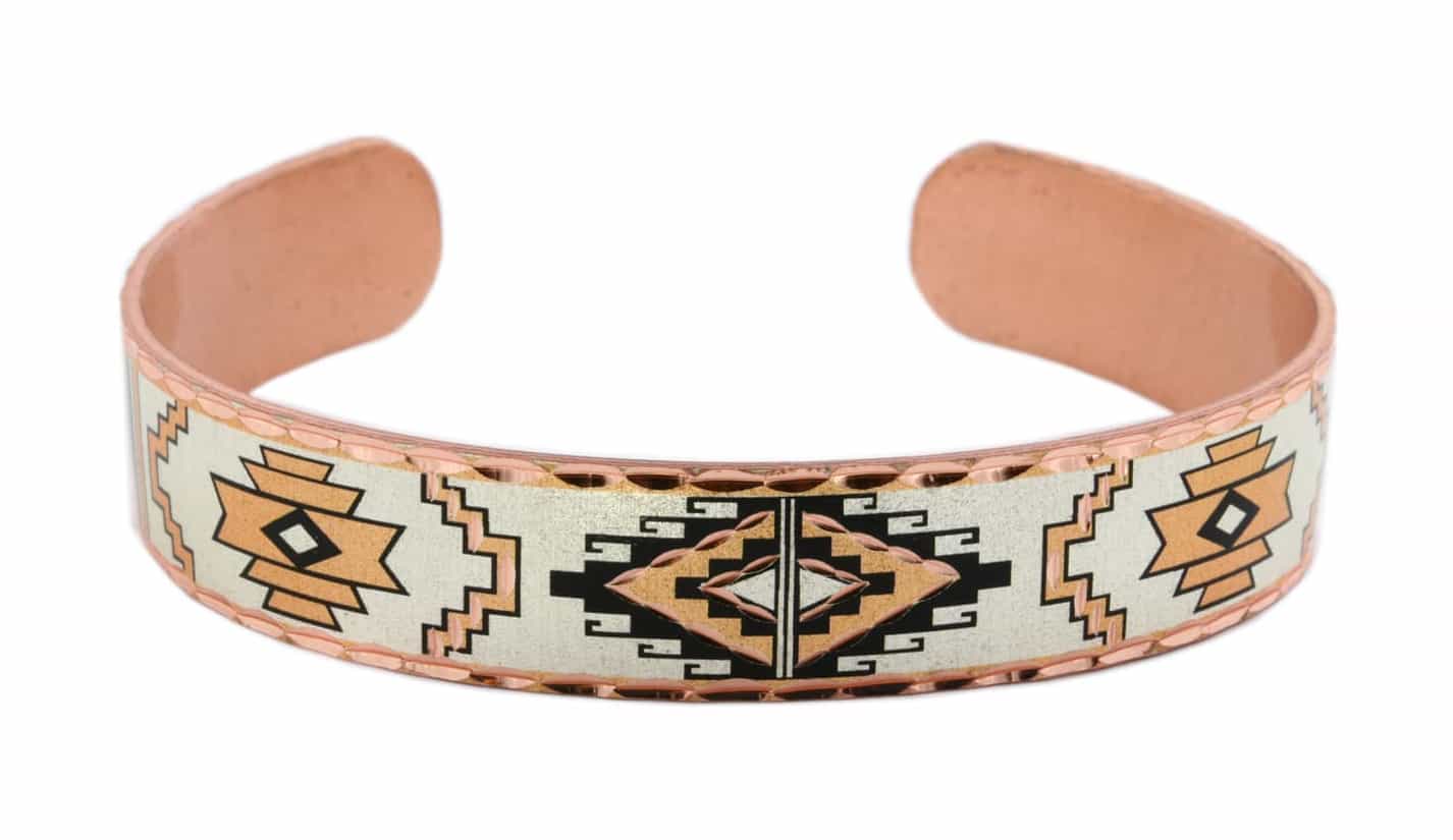 Earthtone SW Native Cuff Bracelets, Native Copper Cuff Bracelet