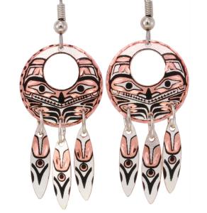 Canadian Native Hummingbird Earrings, Canadian Native Jewelry