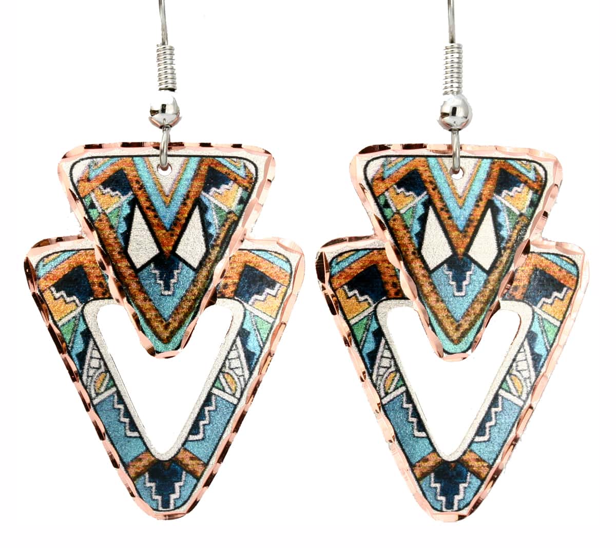 Dangle Native Buffalo Earrings, Wholesale Native Buffalo Jewelry