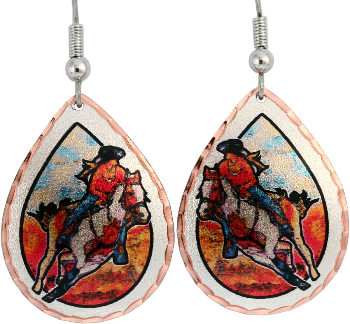 Cowgirl Barrel Racer Earrings, Western Earrings for Women