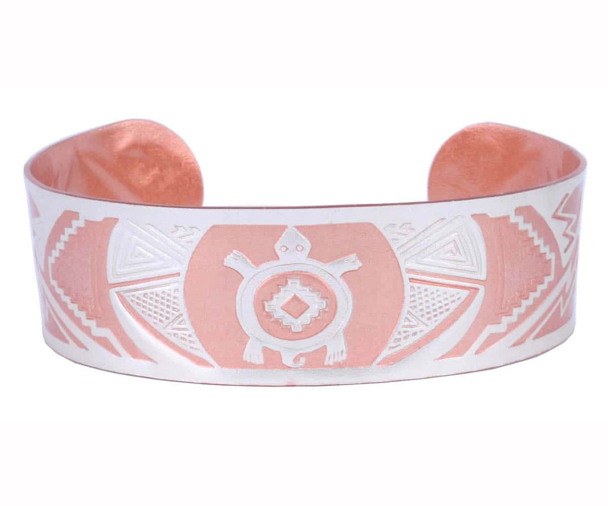 Women's Copper Embossed Butterfly Bracelets, Copper Jewelry