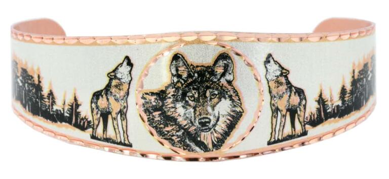 Copper Timber Wolf Bracelet, Wholesale Wolf Bracelets