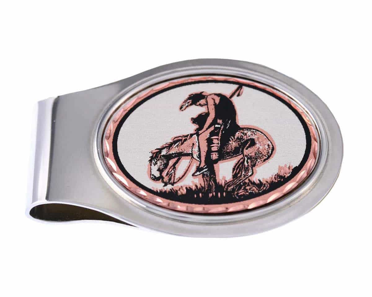 End of the Trail Money Clip, Copper Gifts, Unique Money Clips