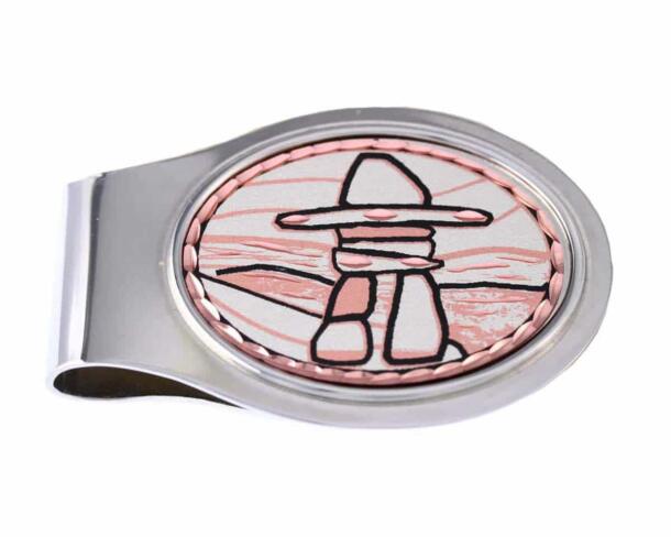 Howling Wolf Money Clip, Copper Gifts, Unique Money Clips