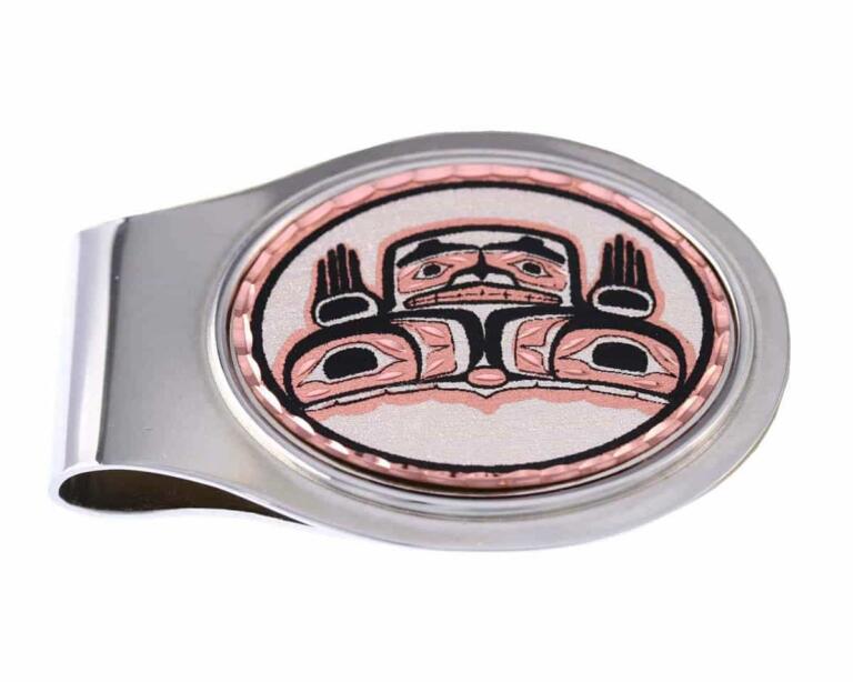 Howling Wolf Money Clip, Wholesale Copper Gifts, Unique Money Clips