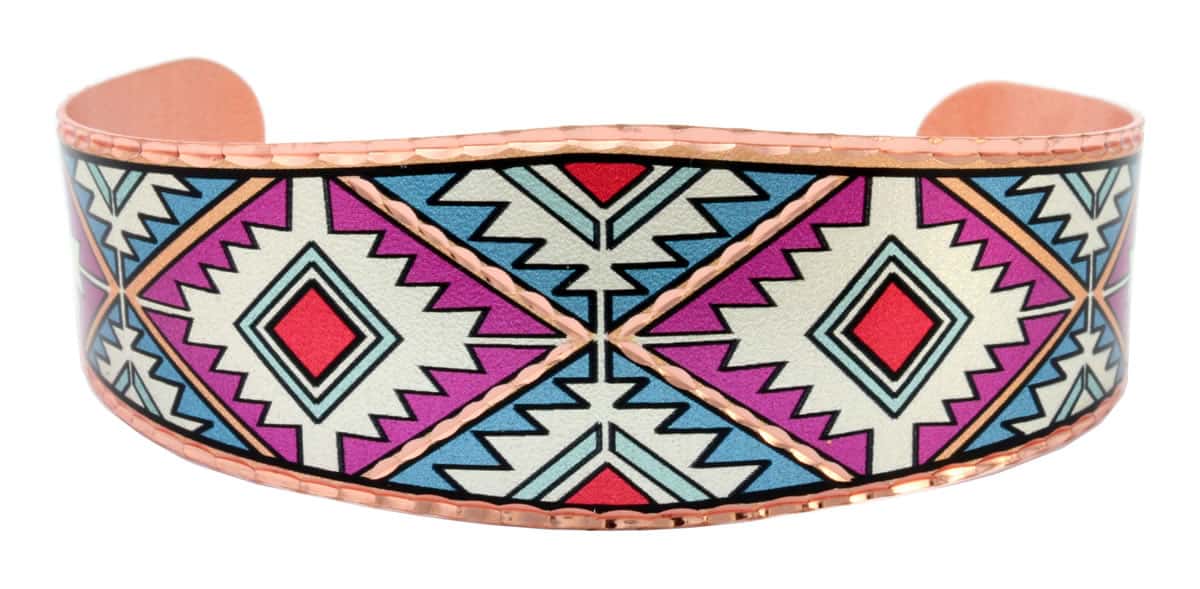 Burgundy & Turquoise Native American Bracelets for Women