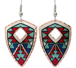 Splendid Dangle Native American Earrings, Buy Handmade Native Jewelry