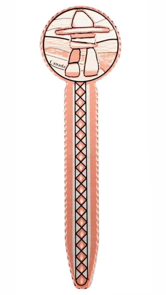 Canadian Inukshuk Bookmarks, Unique Copper Bookmarks