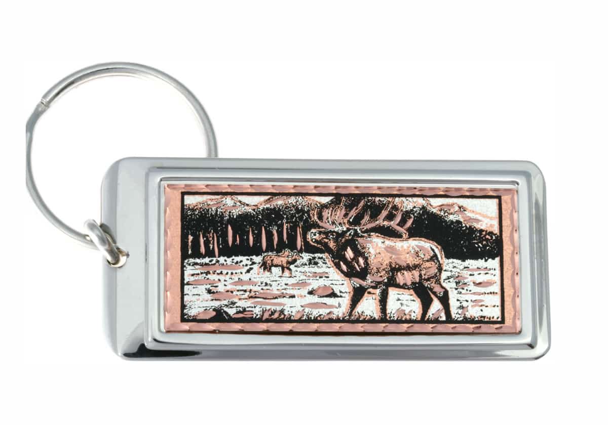 Elk Keychains, Buy Handmade Keychains, Unique Copper Gifts