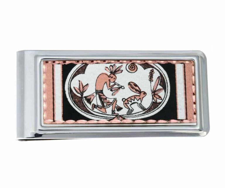 Sunburst Native American Money Clips, Copper Money Clips