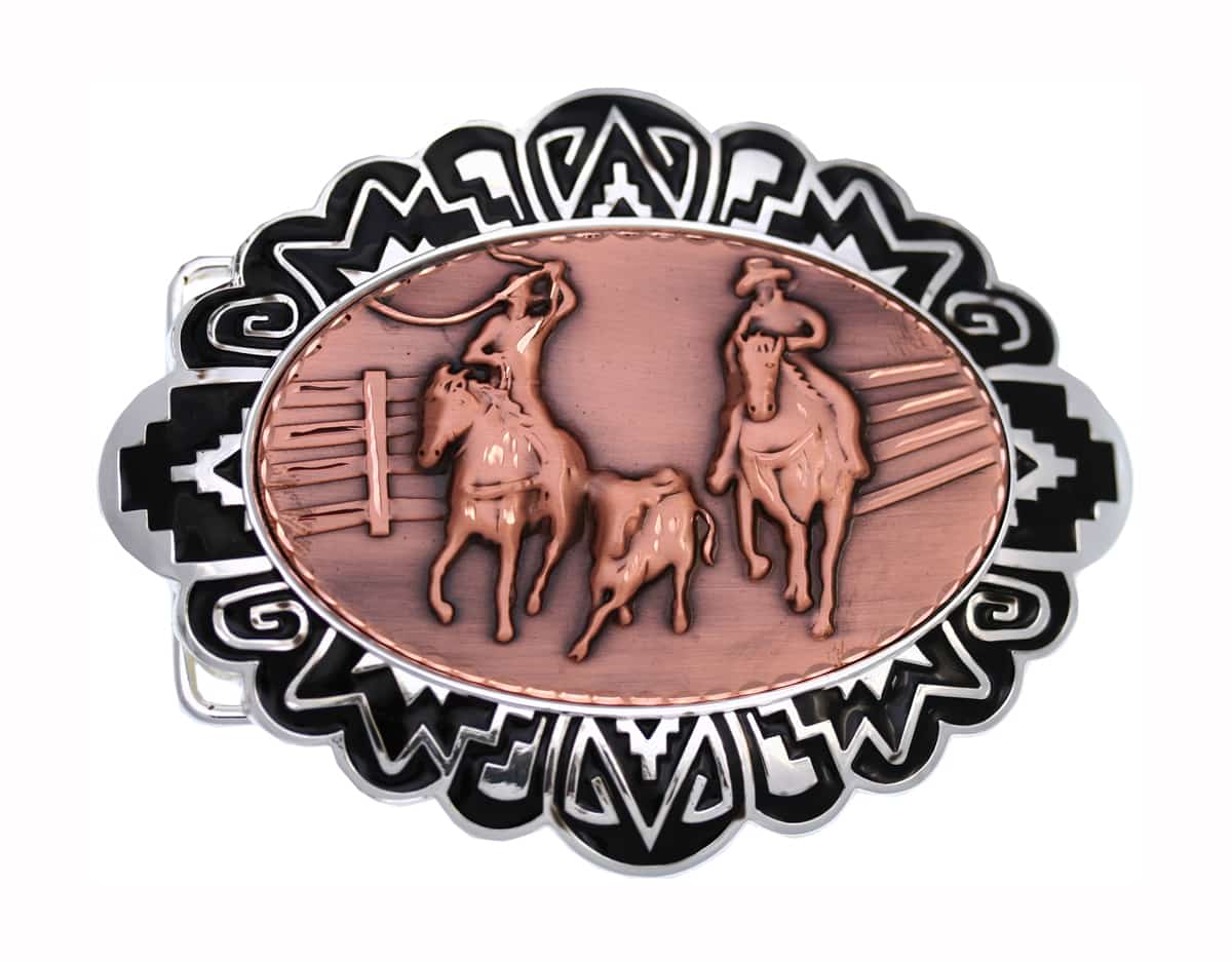 Team Calf Roping Belt Buckles, Wholesale Western Cowboy Belt Buckles
