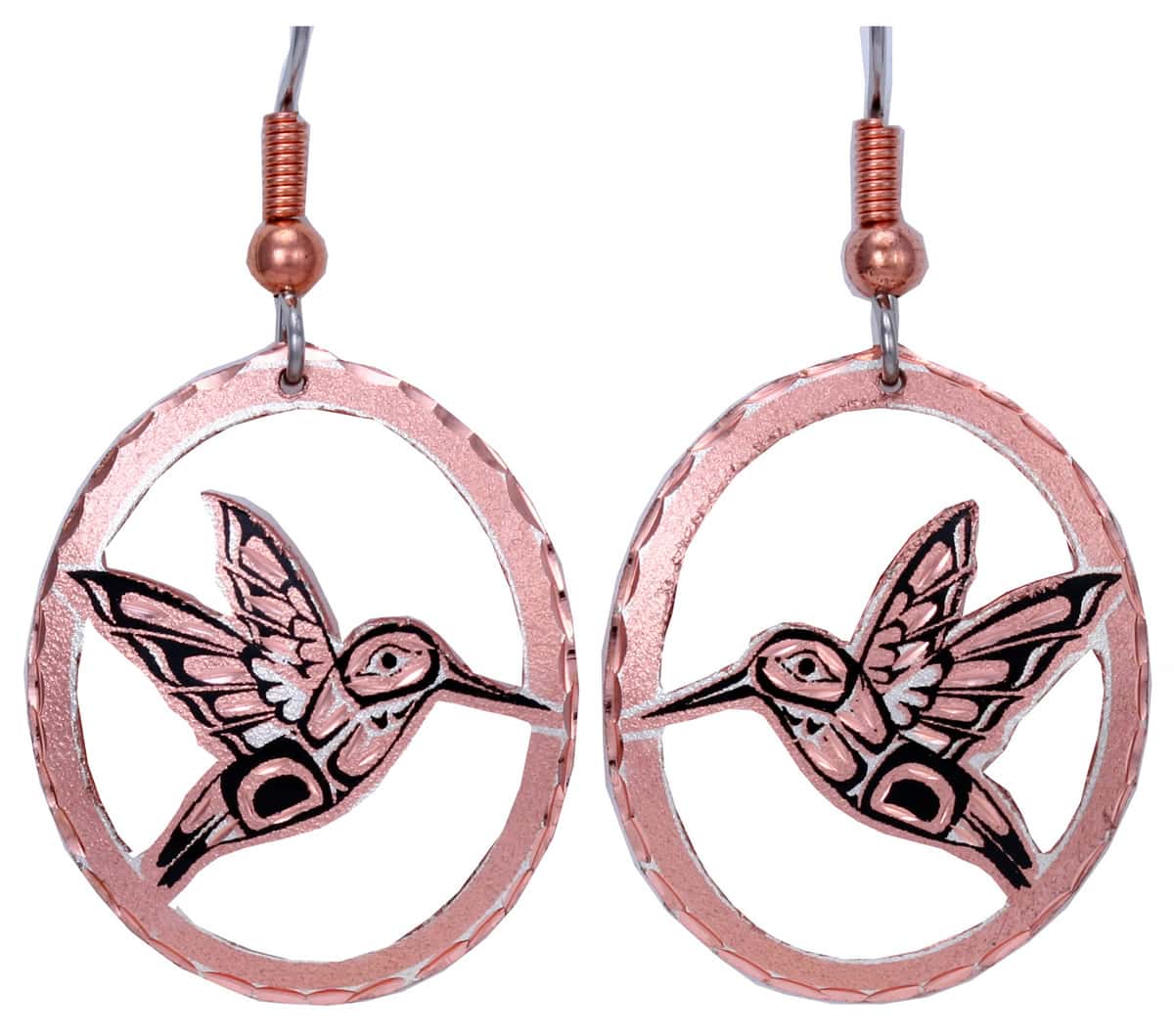Cut Out Native Hummingbird Earrings, Wholesale Unique Earrings