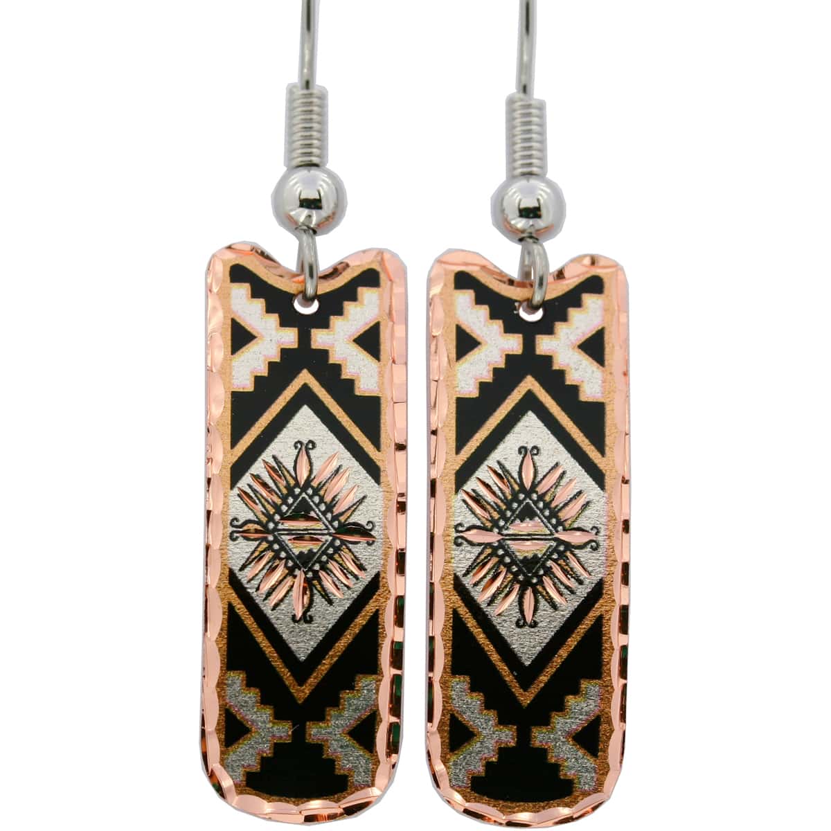Red Native Earrings, Wholesale Unique Handmade Native Jewelry