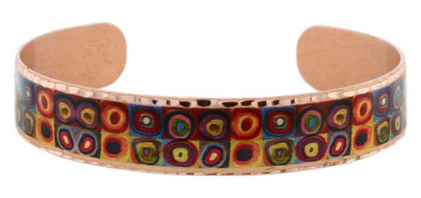 Squares with Concentric Circles Earrings, Kandinsky Jewelry