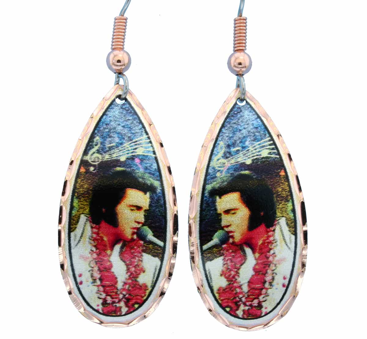Elvis Presley Earrings Hawaii Concert, Elvis Jewelry Earrings