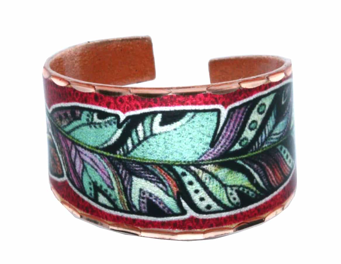 Unique Copper Feather Rings, Women's Wholesale Feather Rings
