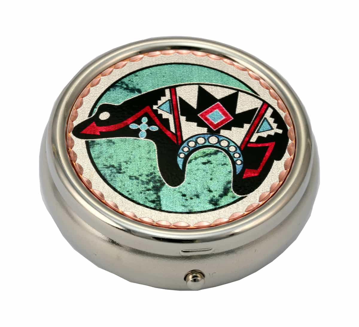 Native Bear Pill Box, Best Handmade Native American Gifts